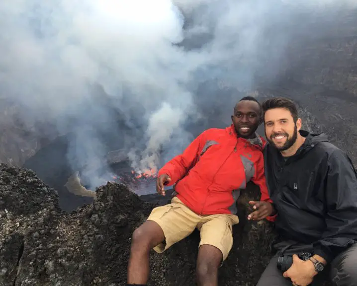 Sleeping at the Rim of an Active Volcano in DR Congo